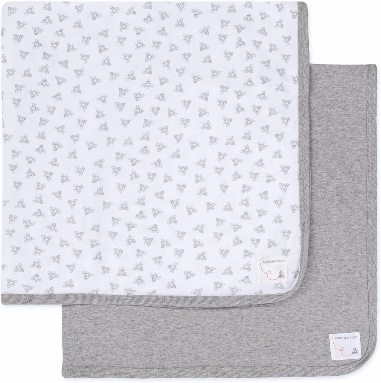 Amazon.com: Burt's Bees Baby - Blankets, Set of 2, 100% Organic Cotton ...