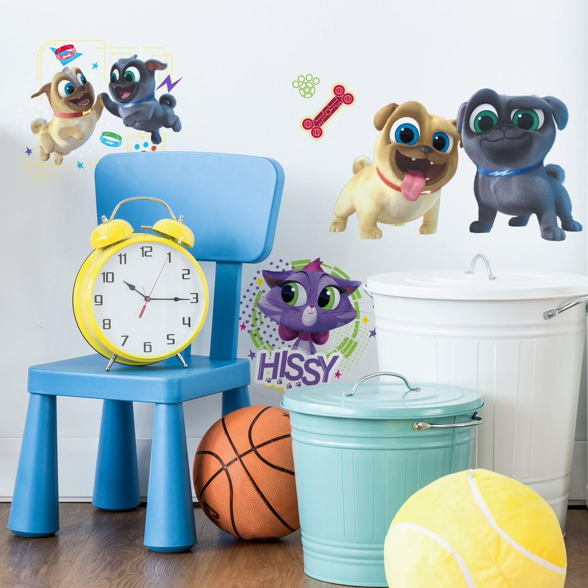 Amazon.com: RoomMates Disney Puppy Dog Pals Peel and Stick Wall Decals ...