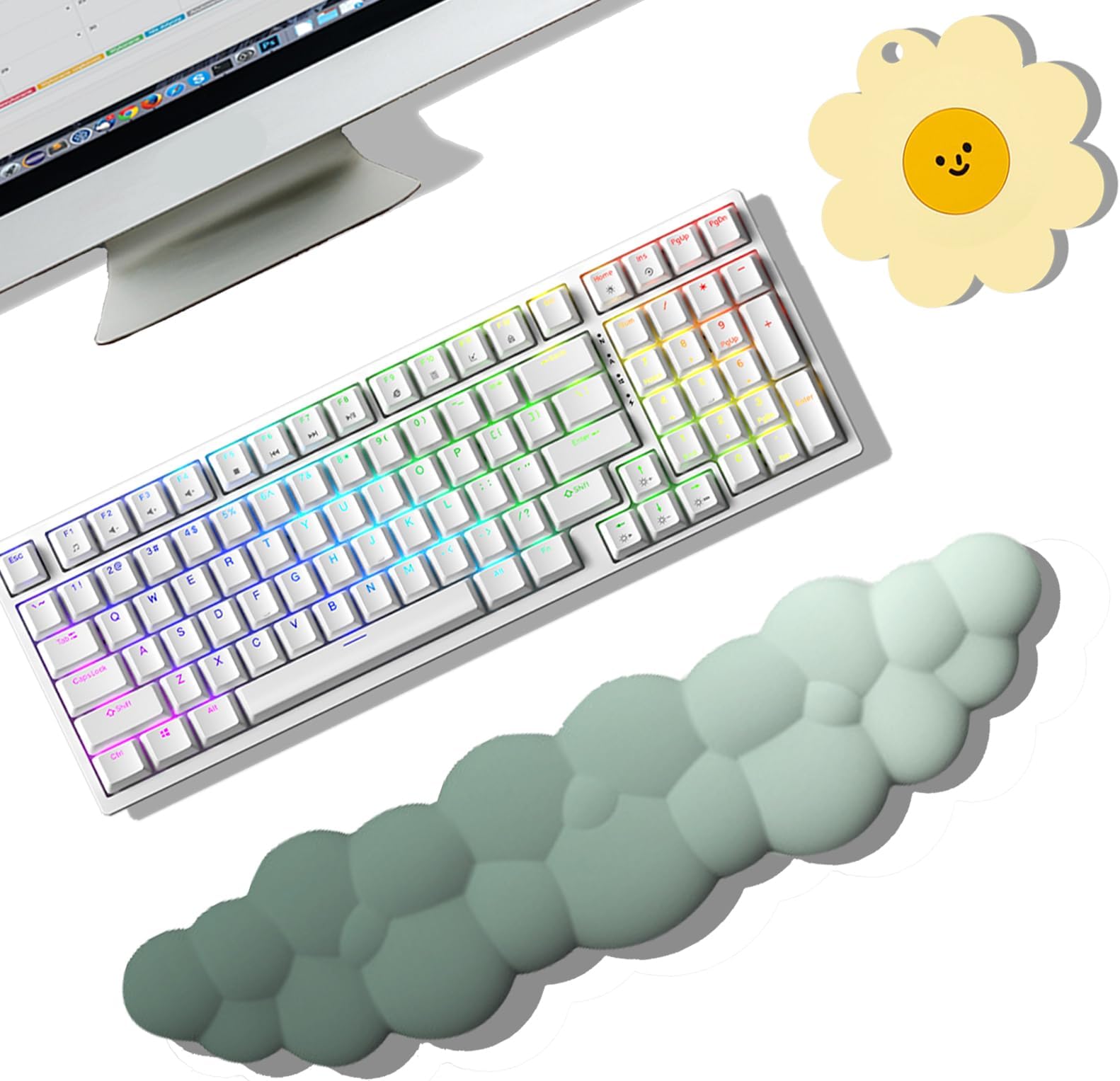 Amazon.com : GLMMIR Keyboard Wrist Rest Pad, Ergonomic Design Effective ...