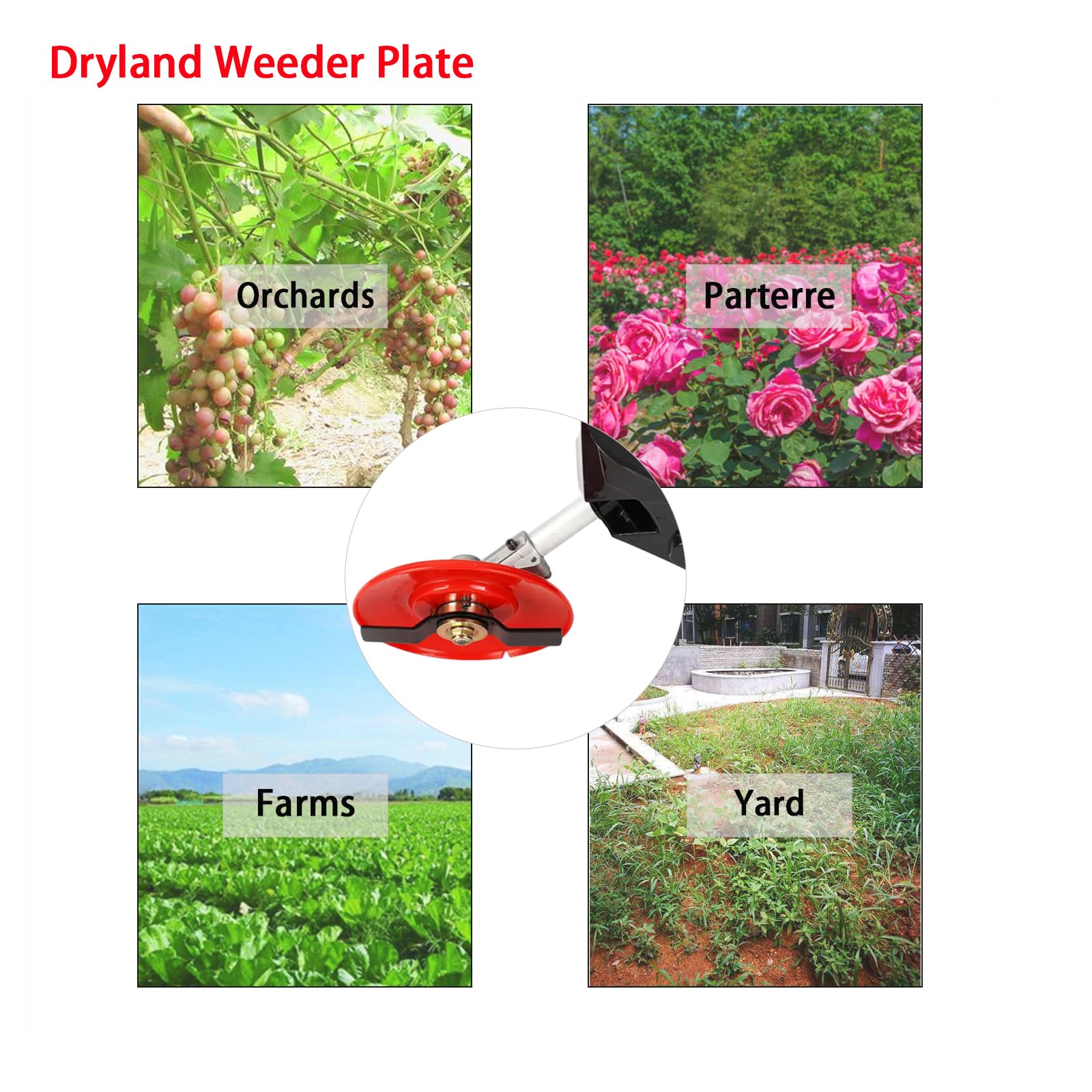 Snapklik.com : 8 Inch Weeder Plate Blades Lawn Mower, Home Weeding Disc ...
