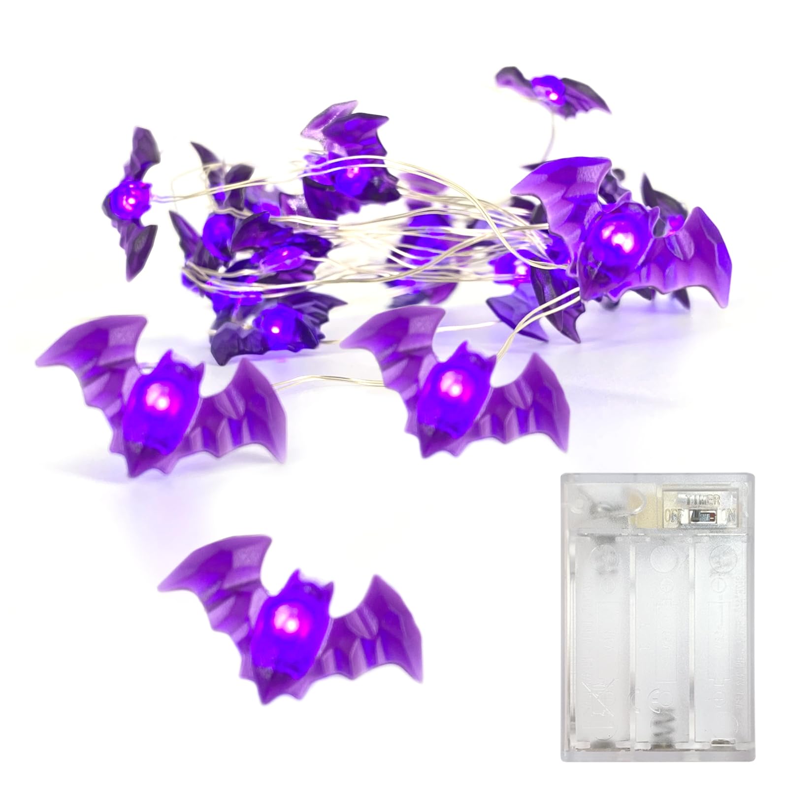 Amazon.com: Yalilong Battery Operated Halloween Lights, 10 Feet 30 LED ...