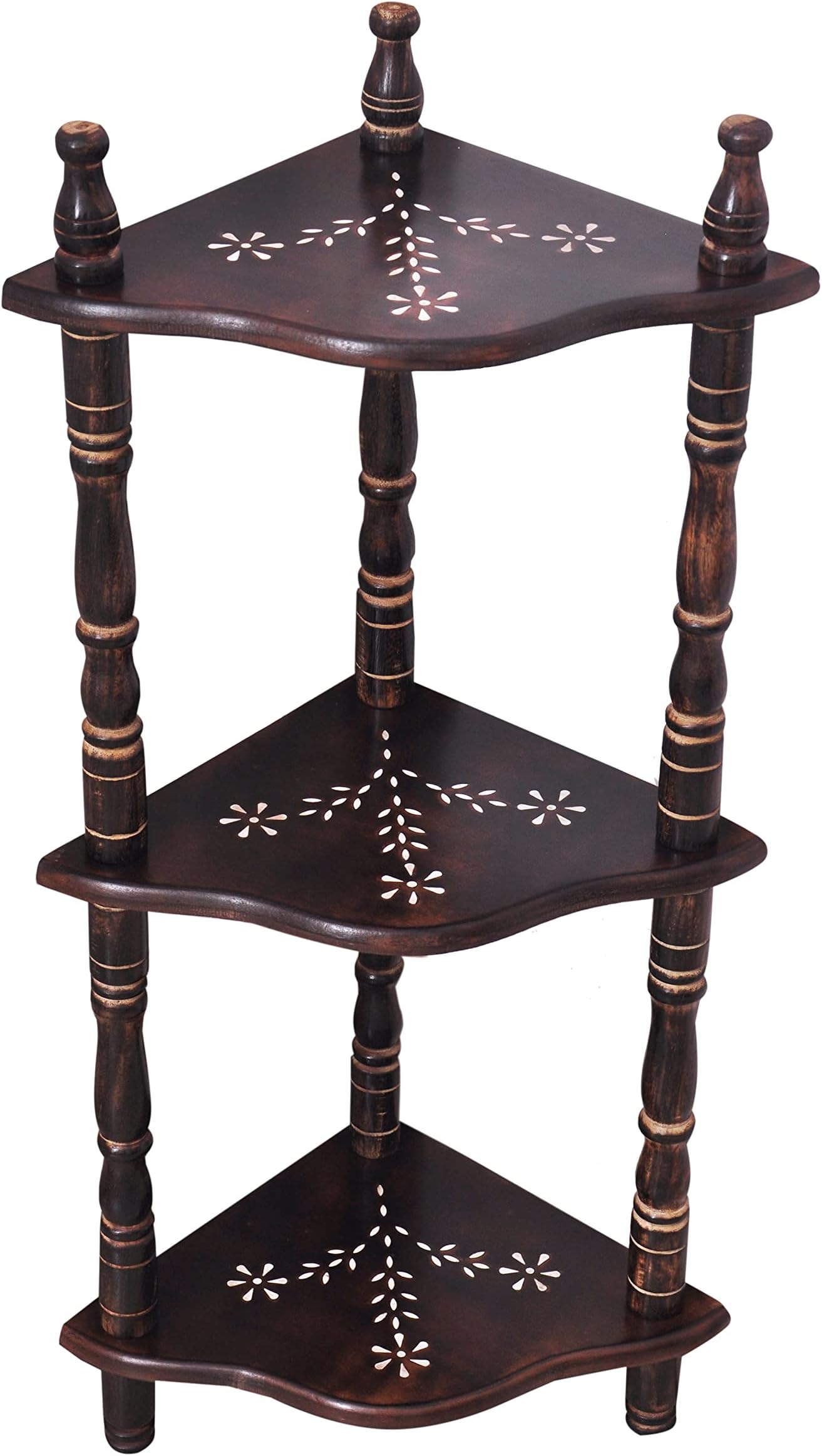 GROWYS 5-Tier Shelves/Wall Corner Stand for Living Room, Floor Standing ...