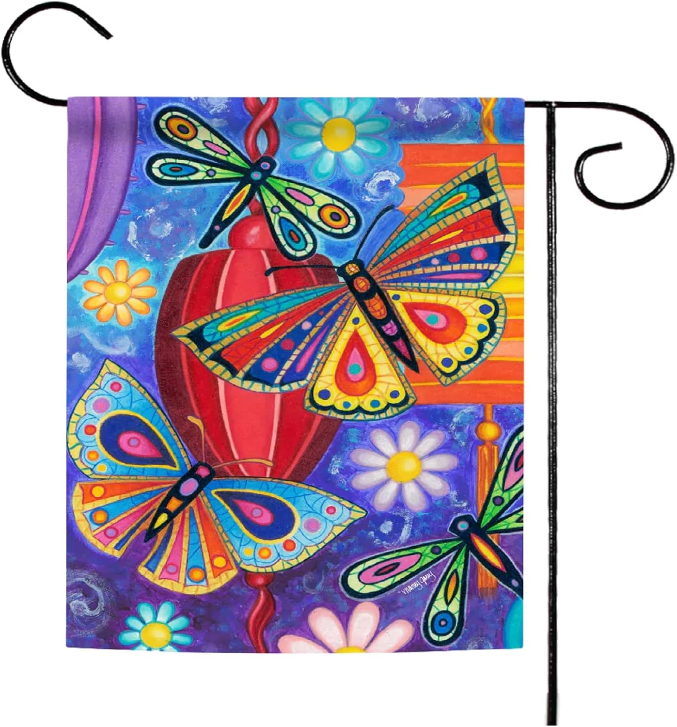 Amazon.com : Toland Home Garden 112570 Bright Wings Butterfly Flag ...