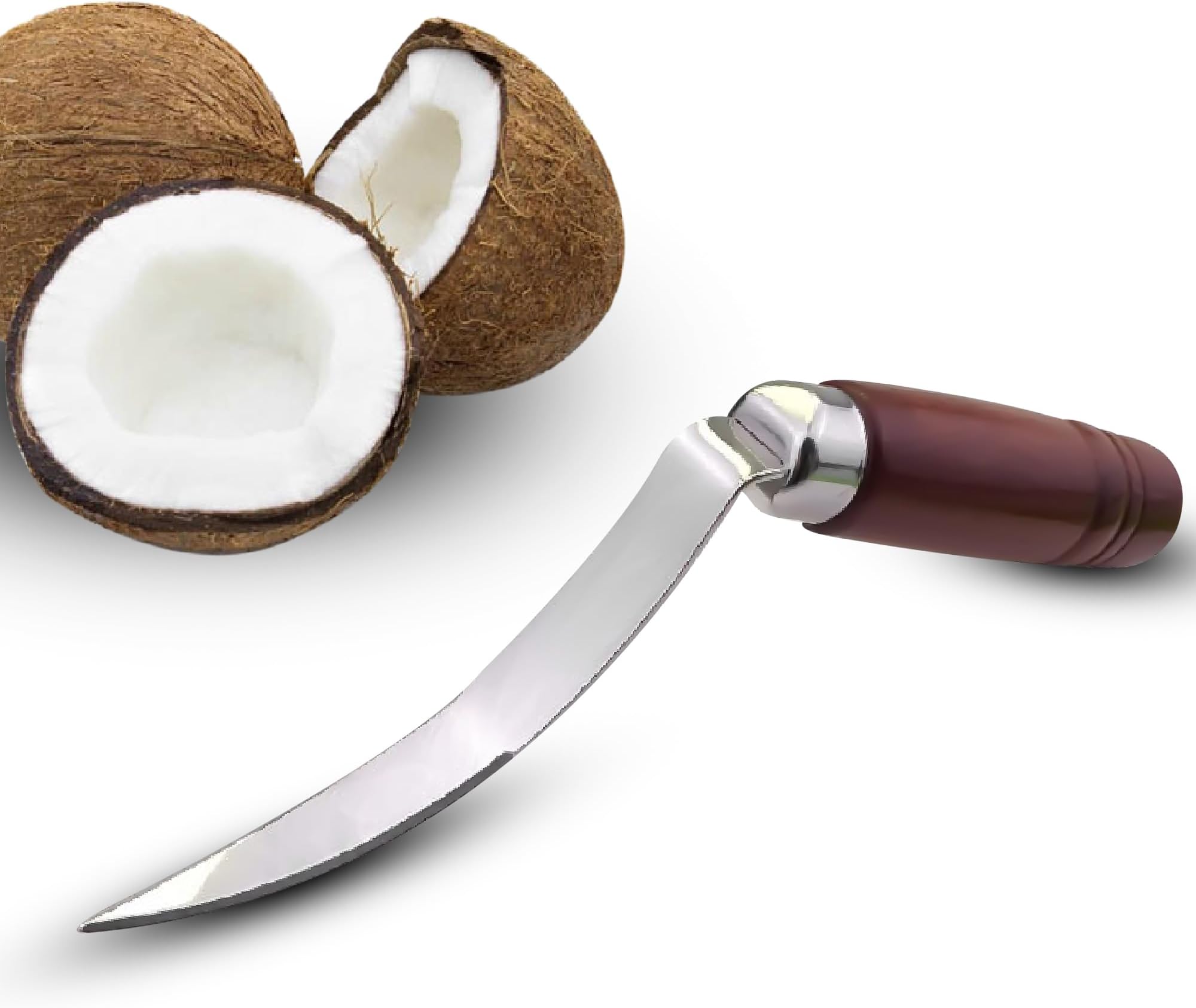 9 SQUARE Stainless Steel Coconut Slicer | Cutter | Peeler | Chopper ...