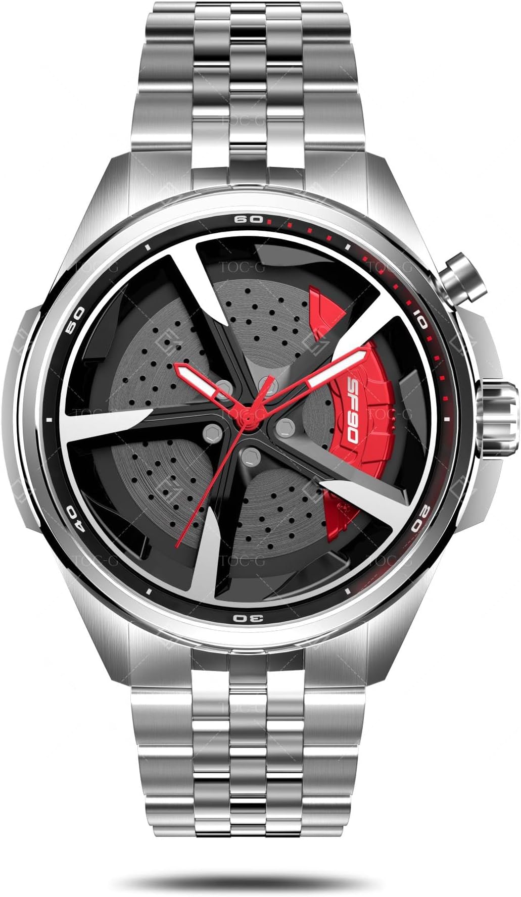 Buy TOC-G SF90 GYRO Men's Analog Watch | with Spinning Wheel and Push ...