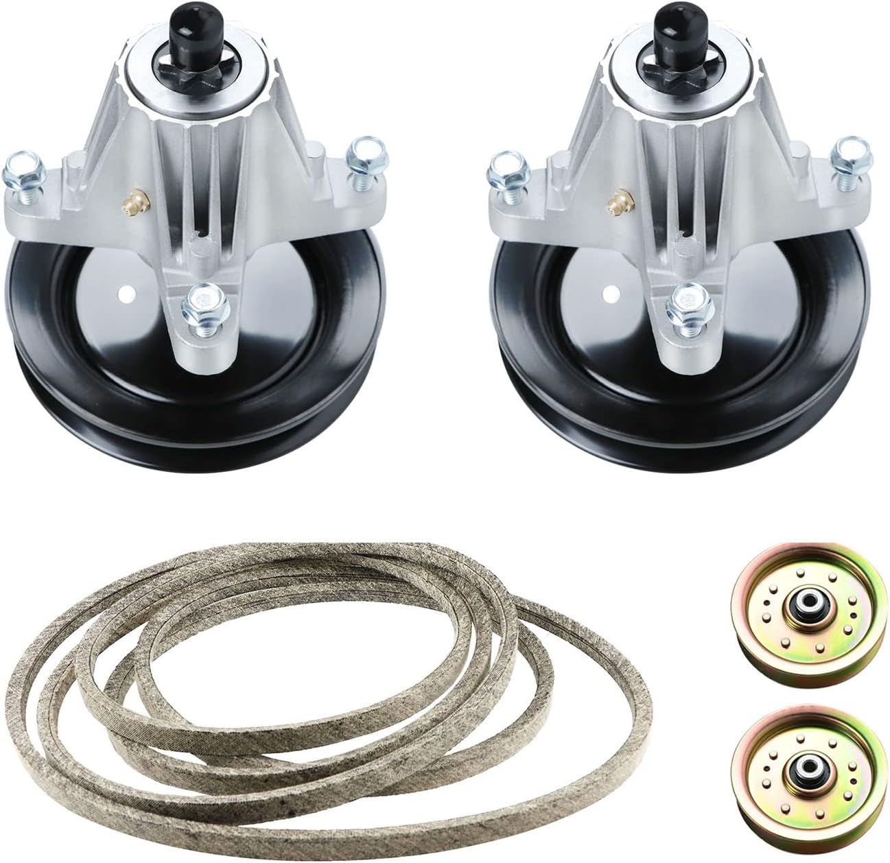 Amazon.com: Autsurles Lawn Mower Deck Rebuild Kit Spindle 618-04865 918-04865A Flat Idler ...