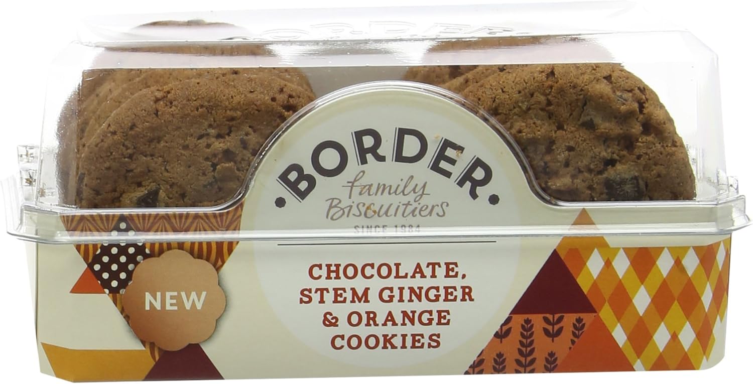 Border Chocolate Stem Ginger and Orange Cookies, 150g : Amazon.co.uk ...
