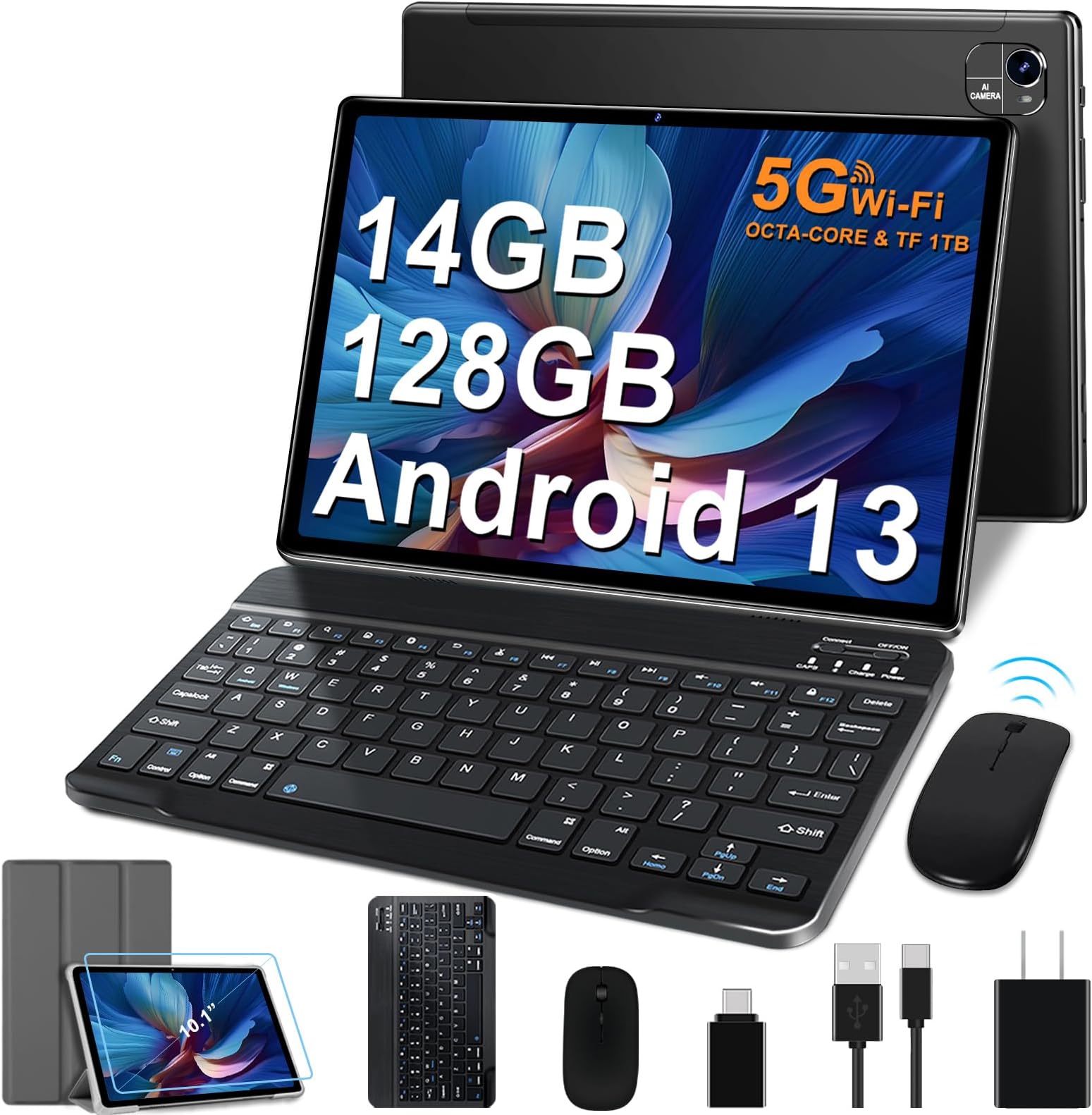 Amazon.com : TECLAST Tablet 11 inch Android 14 Tablets, P50 14GB+128GB ...