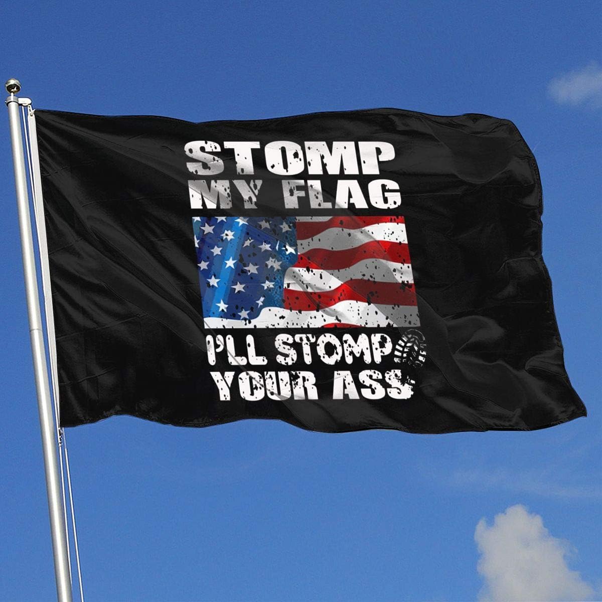 Amazon.com: YAKER Stomp My Flag I'll Stomp Your Ass Flags 3x5 Foot ...