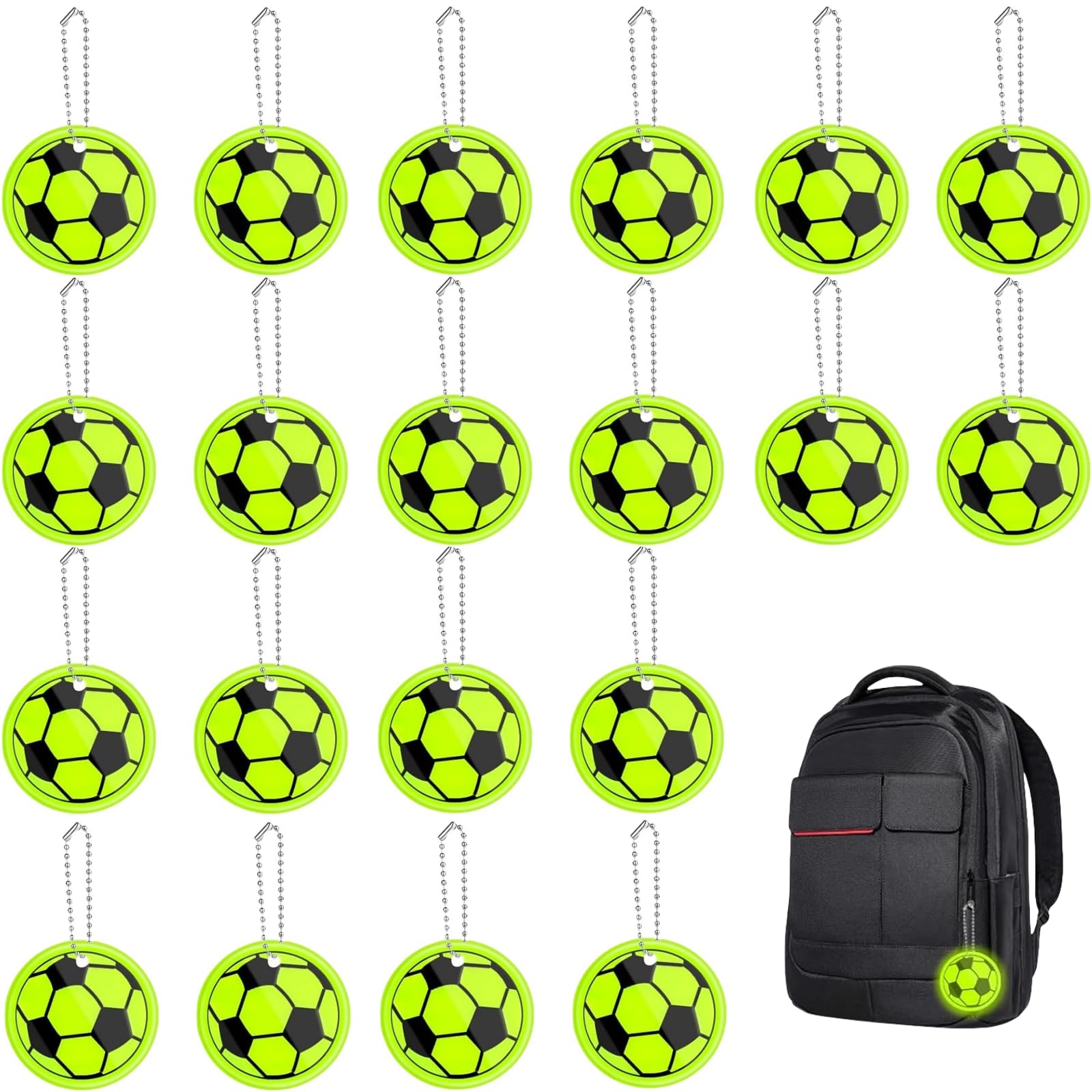 Yimomoyi 20 Pieces Safety Reflector, Reflective Pendants Night ...