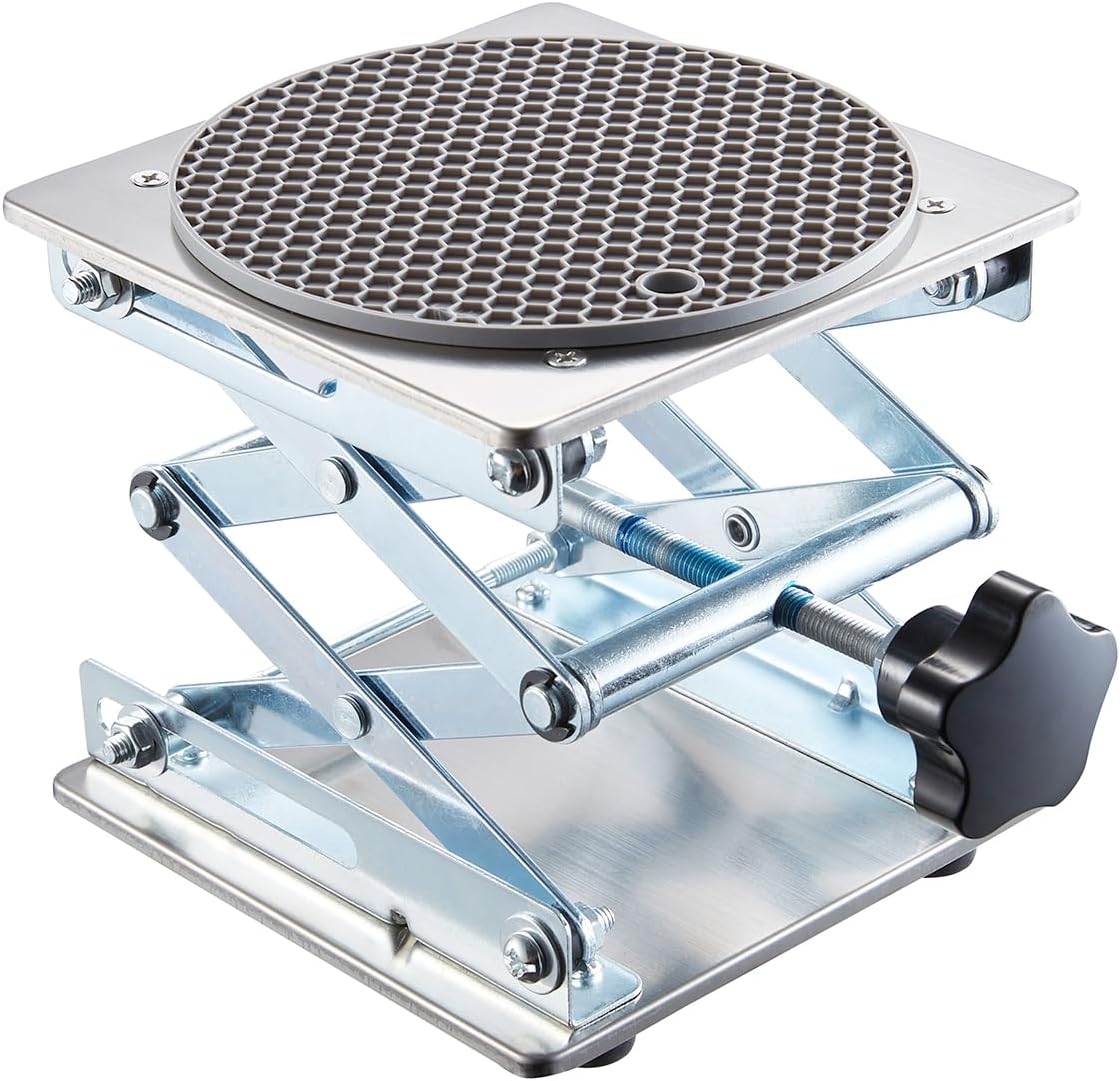 Amazon.com: LQ Industrial Lab Lifting Platform 90mm Adjustable Aluminum ...