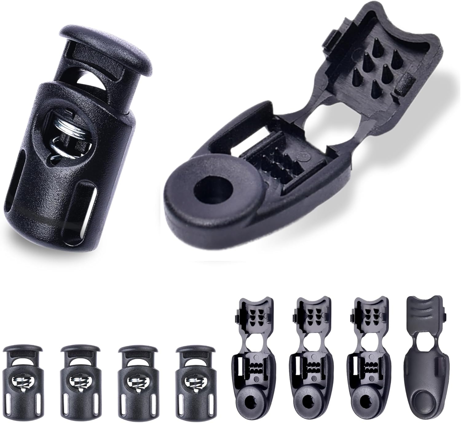 Amazon.com: 10 Pack Spring Cord Locks for Drawstring Shoe Lace Lock ...