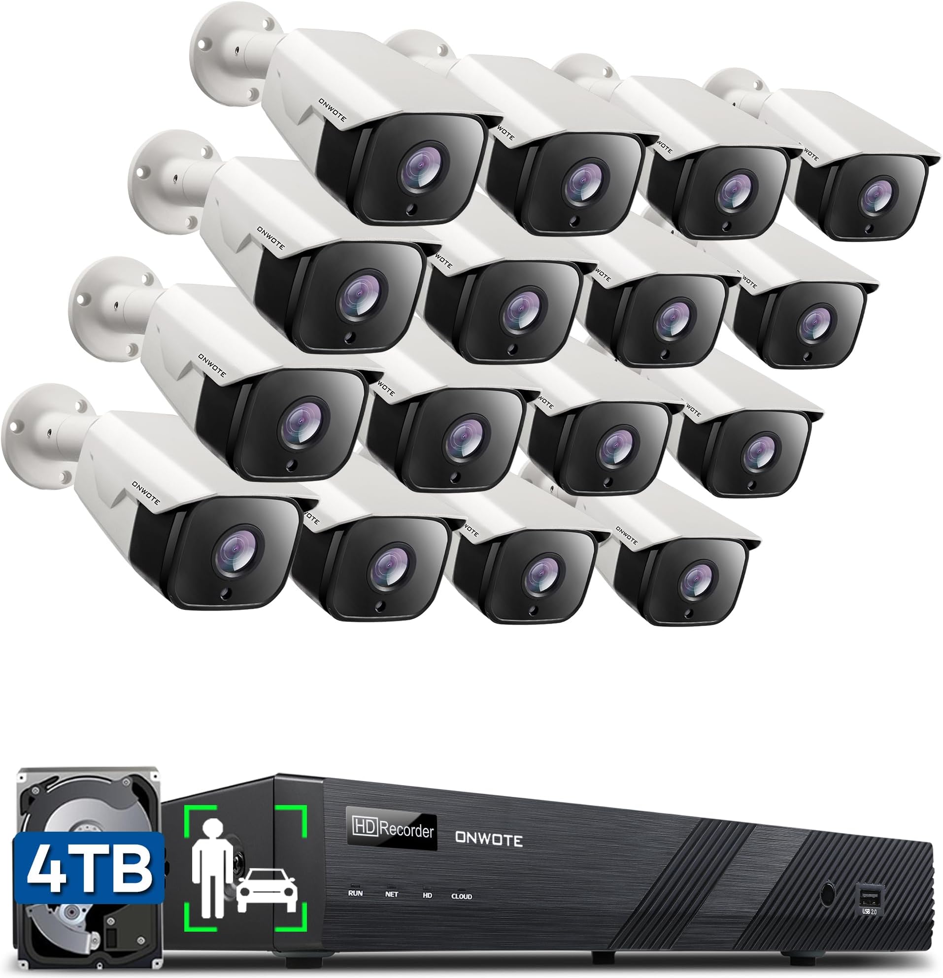 Amazon.com : GW Security 16 Channel 12MP 4K NVR with 16 x 5MP AI PoE ...