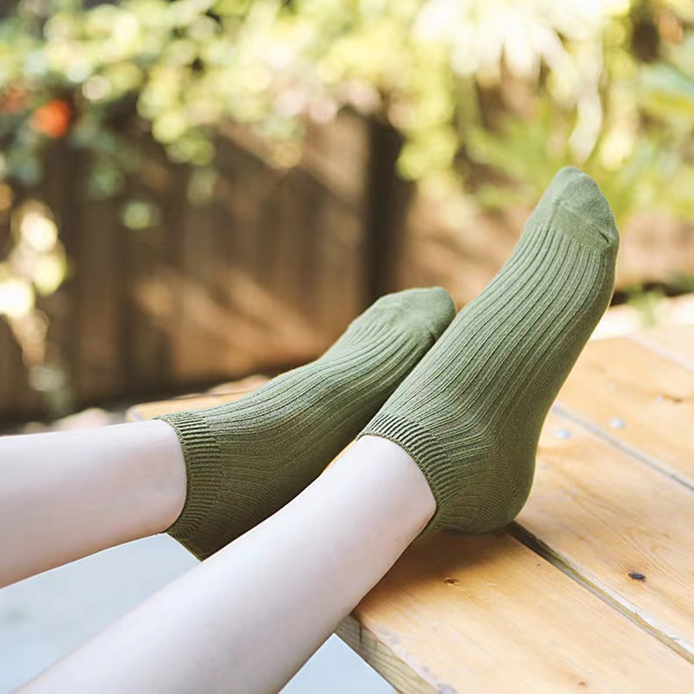 Watch women＇s ankle army green socks on Amazon Live