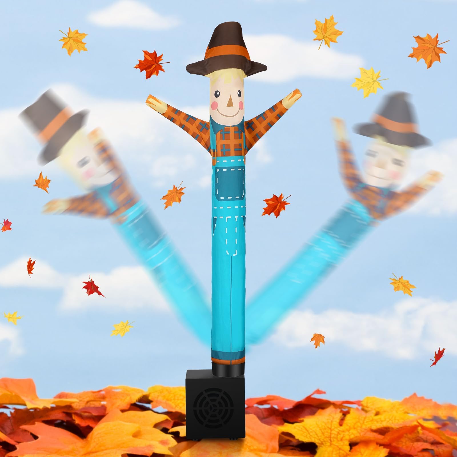 Amazon.com: Poen Halloween Inflatable Tube Man Witch Wacky Waving ...
