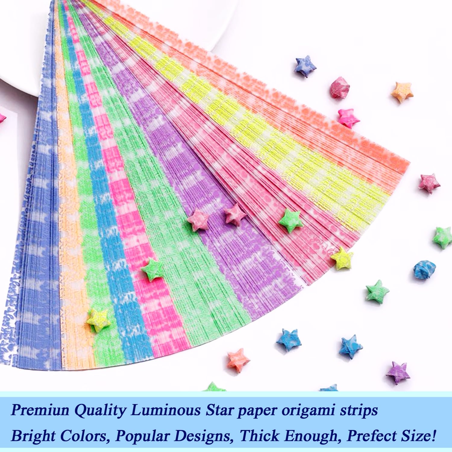 Origami Lucky Star Paper Strips Size 4 FREE Printable A4 Lucky Star