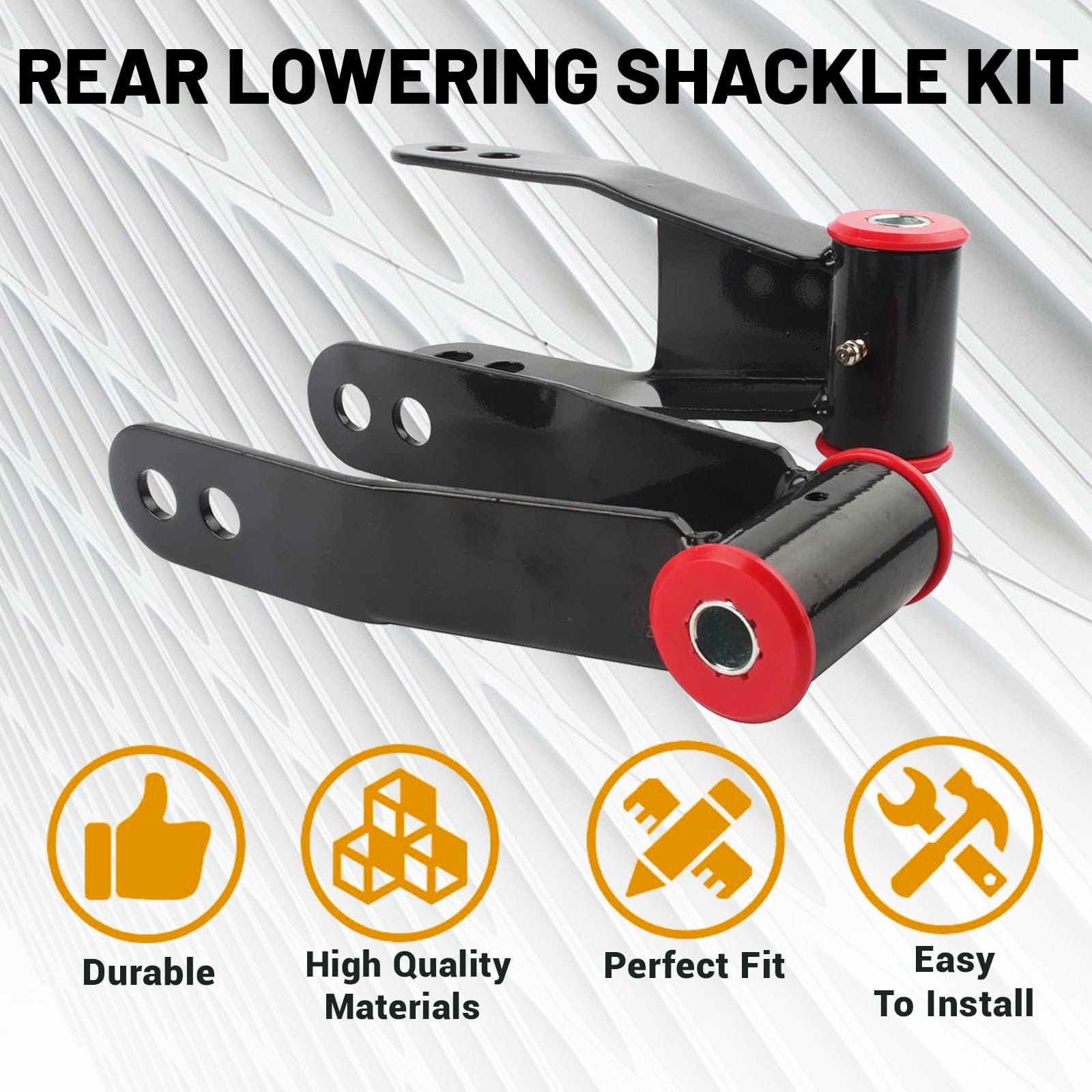 Snapklik.com : 2" Suspension Rear Drop Lowering Shackle Kit Compatible