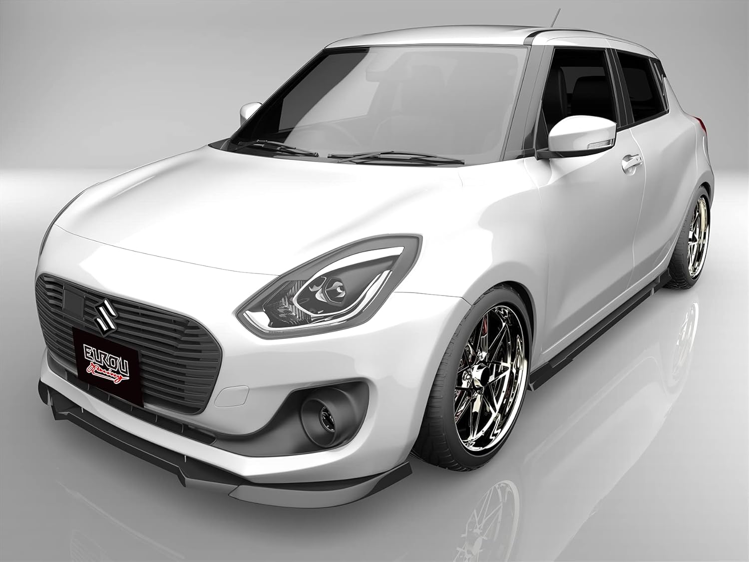 Amazon | EUROU スイフト ZC83S フロントアンダースポイラー サイドステップ 2点キット 国産エアロパーツ 保証付き | エアロキット | 車＆バイク