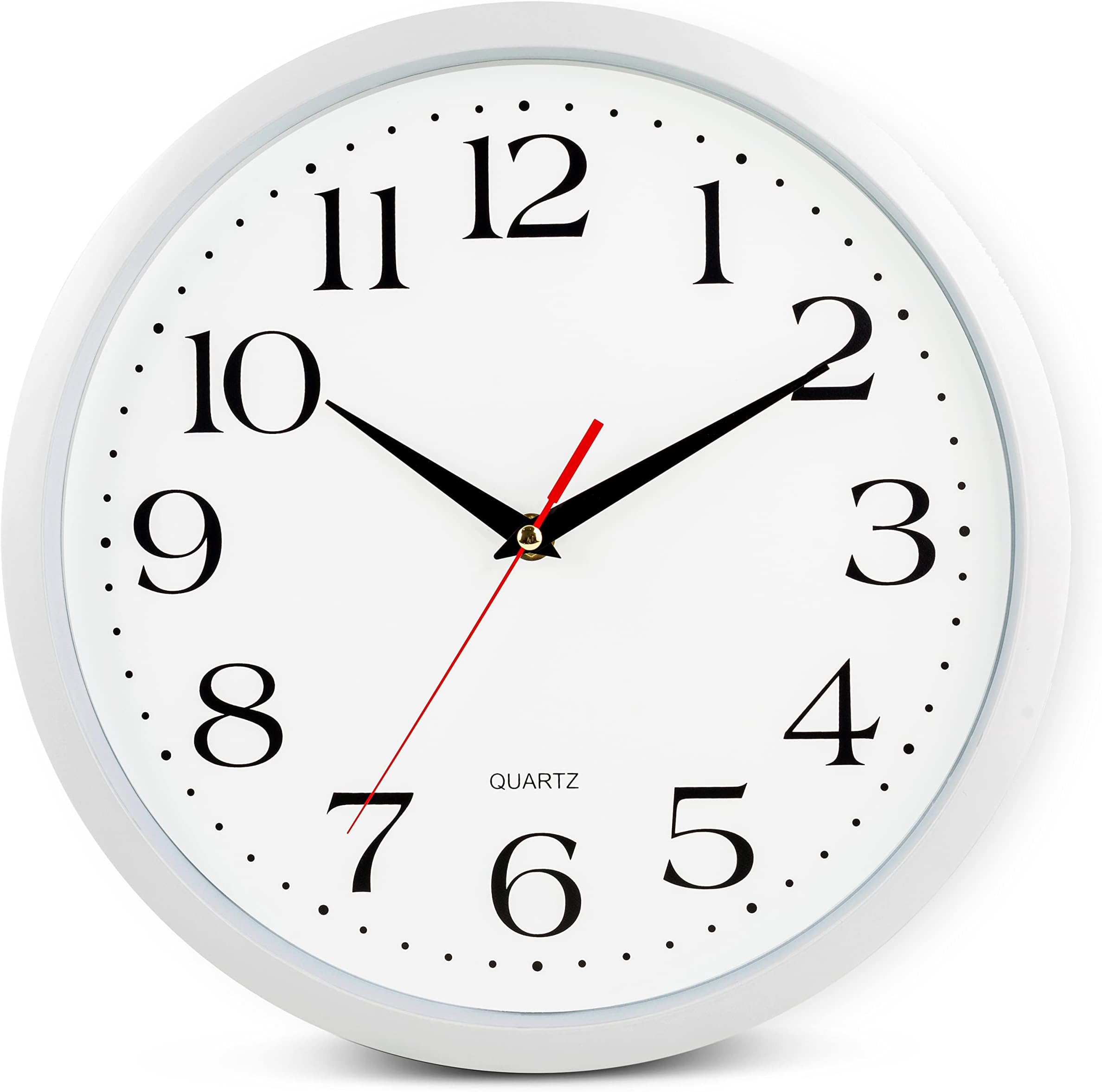 Amazon.com: Adalene Wall Clocks Battery Operated Non Ticking - 10 Inch ...