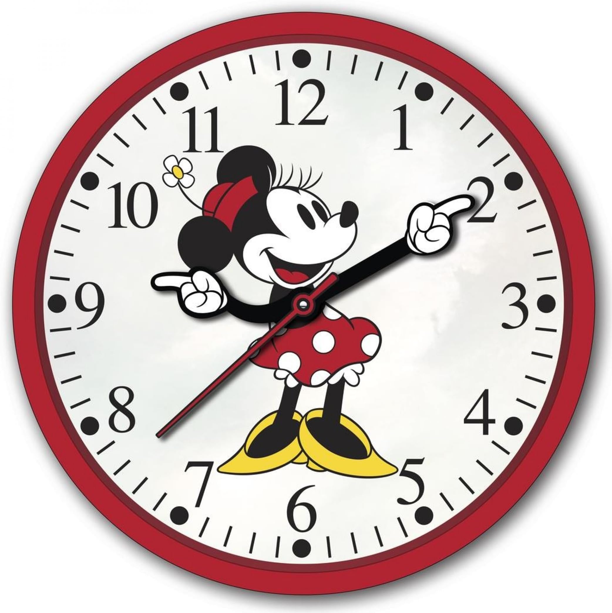 Amazon.com: The Bradford Exchange Disney Minnie Mouse Wall Clock with ...