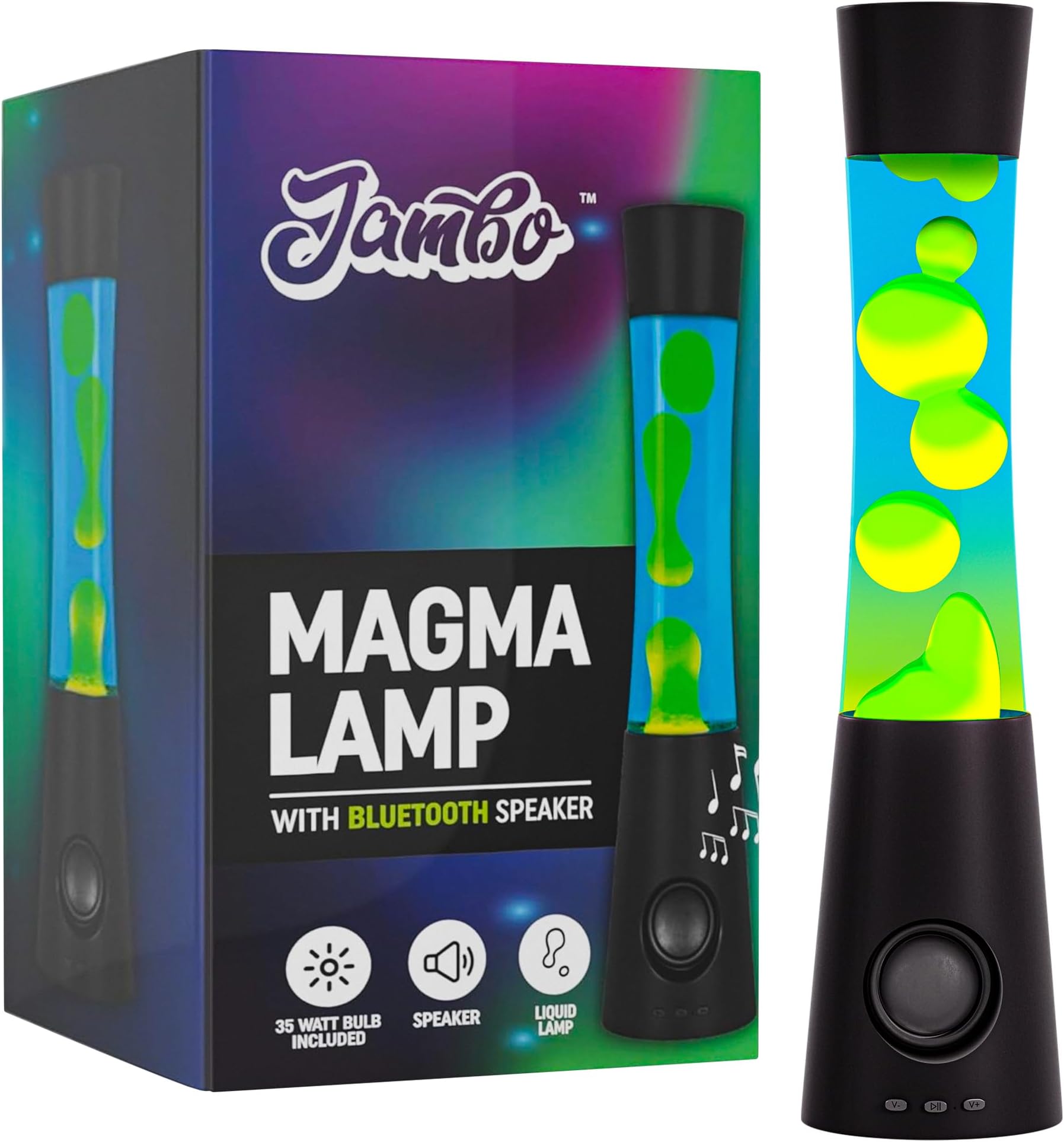 JAMBO 16" Beautiful Lamp with Speaker, Bluetooth Speaker Liquid Motion ...