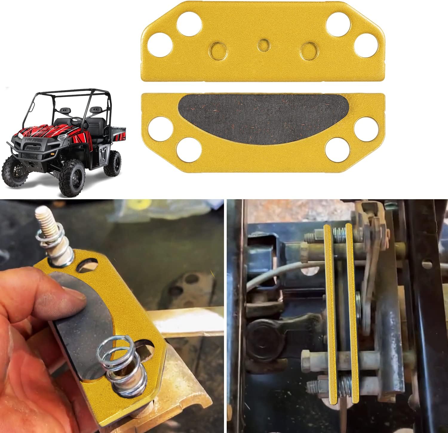 Amazon.com: New Parking Brake Pad Kit 2203147 for Polaris Ranger 2X4 ...