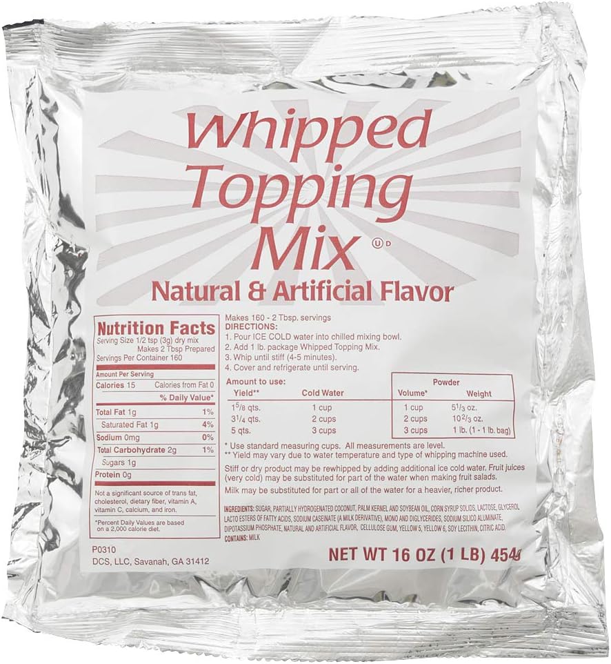 Amazon.com: Chef's Companion Whipped Topping Mix 1 Lb : Grocery ...