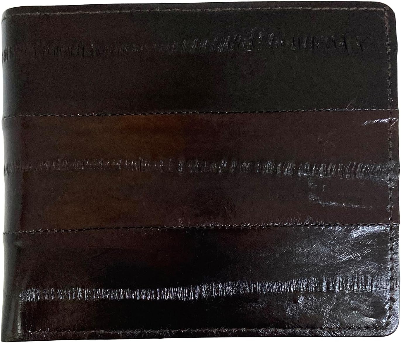 Amazon.com: MARSHAL 100% Genuine EEl Skin Bi-fold Mens Hipster Wallet # ...