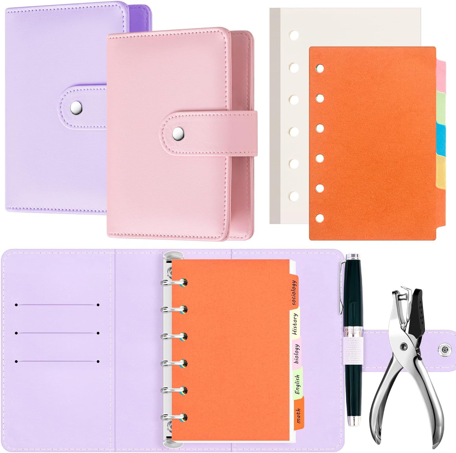 Amazon.com : Mead Little 6-Ring Memo Binders for 3 X 5-inch Paper, in ...