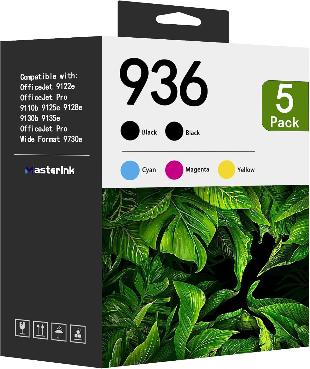 Amazon.com: 936 Ink Cartridges Combo Pack (5-Pack, 2Black/1Cyan ...