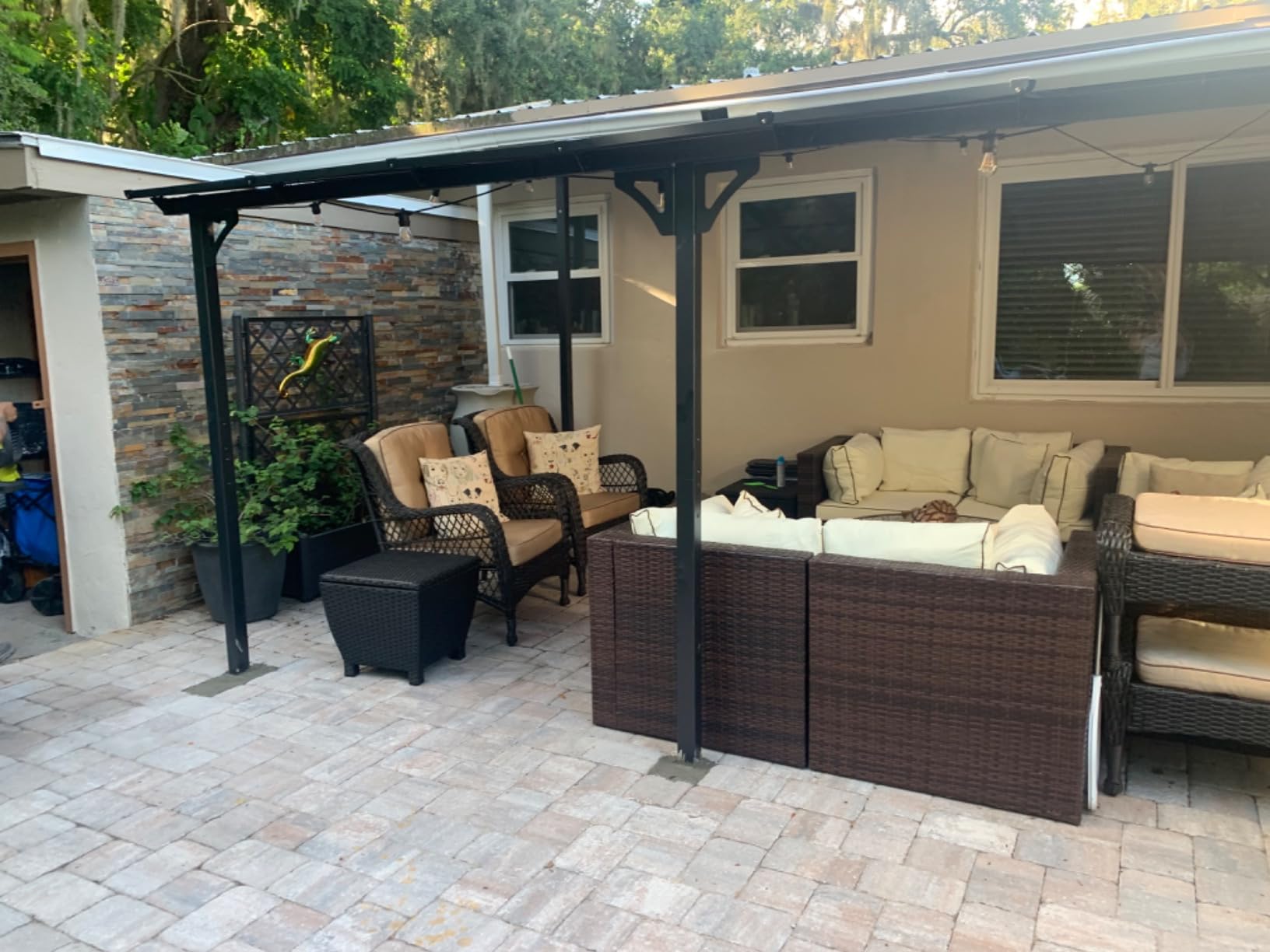 $14/mo - Finance U-MAX 10' x 12' Outdoor Pergola Gazebo, Wall-Mounted ...