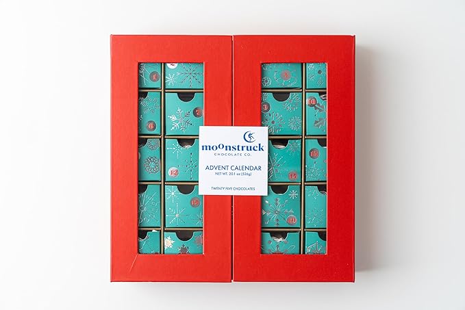 Amazon.com : Moonstruck Chocolate 25-Piece Truffle Advent Calendar ...