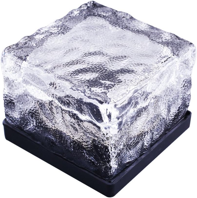 LEDMOMO LED Ice Cube Light Solar Brick Lamp for Outdoor Path Road ...