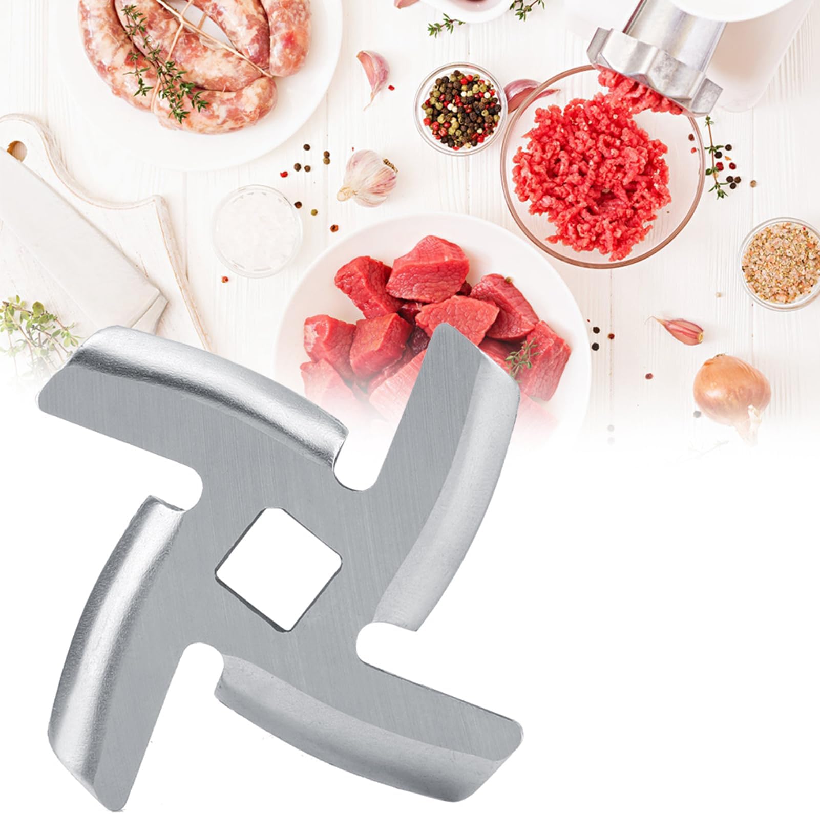 Amazon.com: 6 pc. COMPLETE SET meat grinder plates and knife for ...