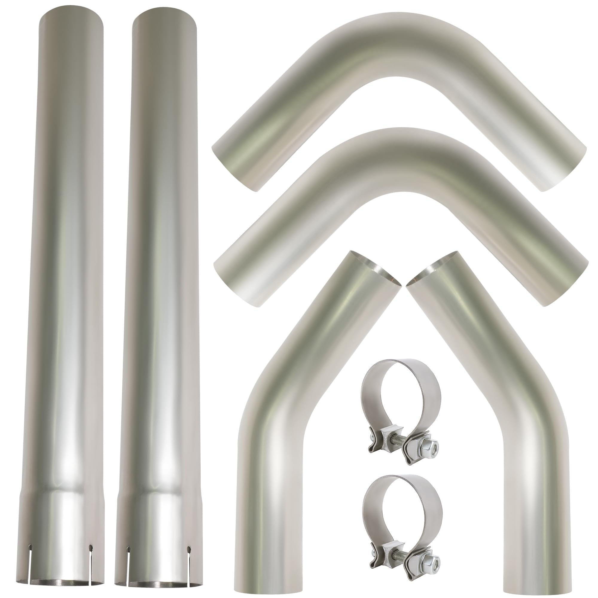 Snapklik.com : Simnliras 3.0 Inch DIY Custom Exhaust Pipe Kit Stainless ...