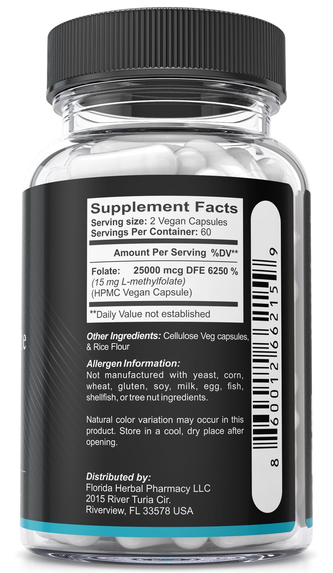Snapklik.com : Florida Herbal Pharmacy, L-methylfolate 15 Mg Supplement ...