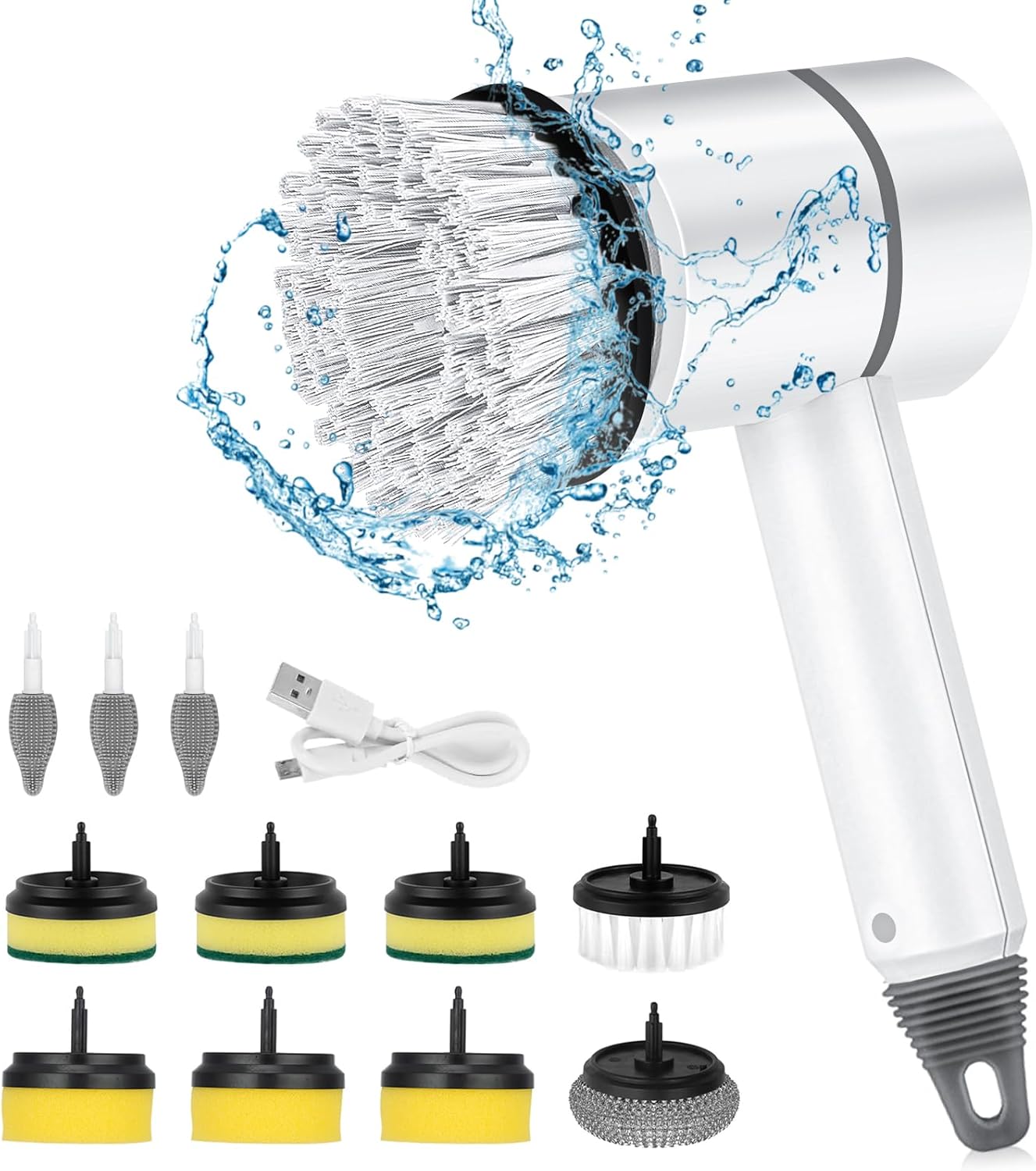 Amazon.com: Super Electric Spin Scrubber, Rechargeable Shower Scrubber ...