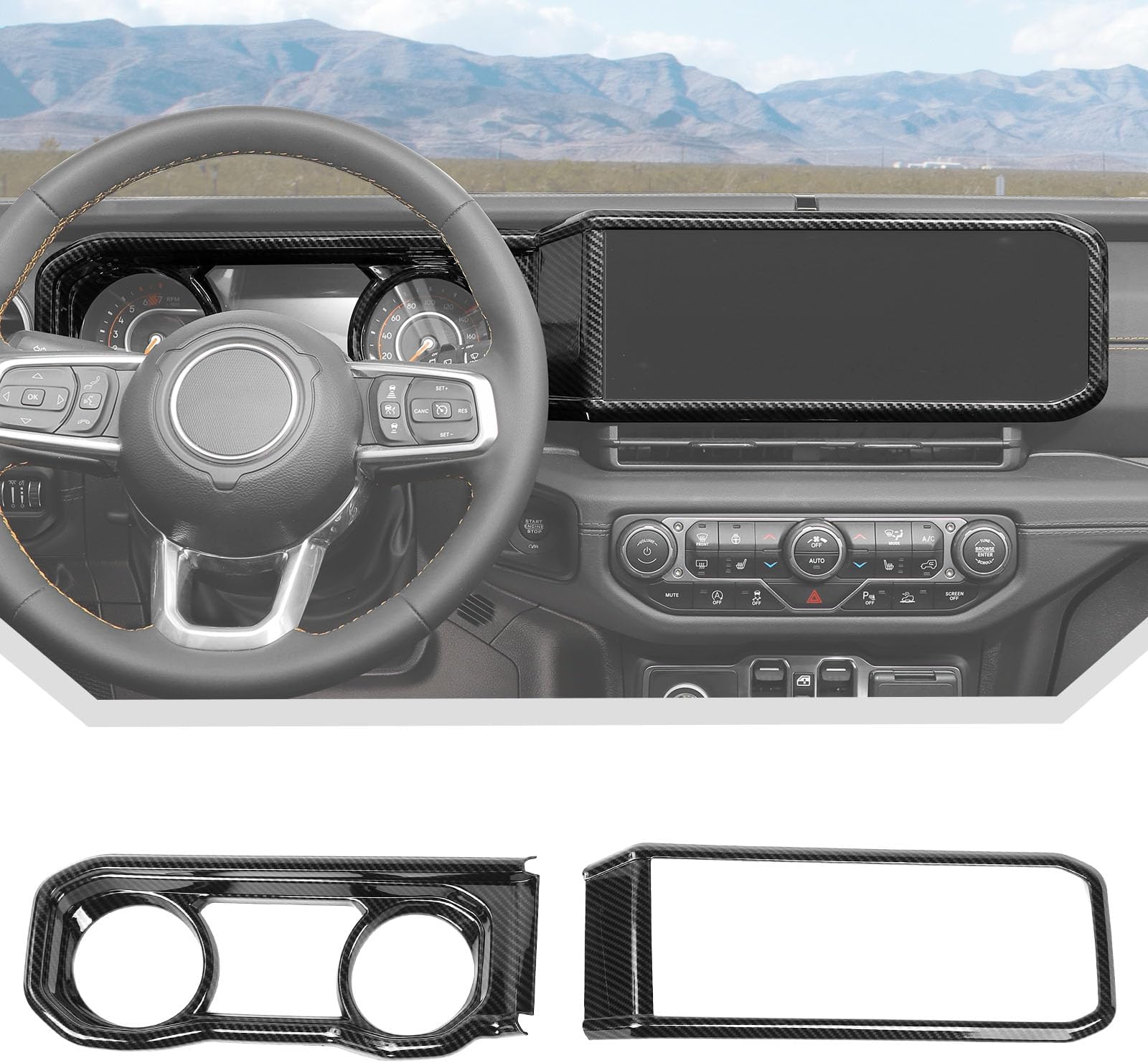 Amazon.com: JeCar 2pcs for 2024+ Jeep Wrangler JL Interior Accessories ...