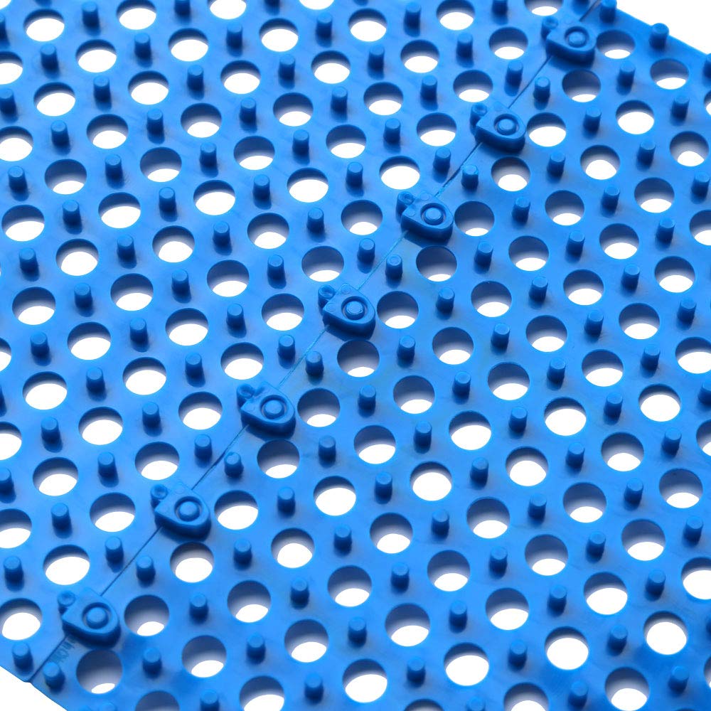 ALFEEL 10Pcs Interlocking Soft PVC Non-Slip Tile Splicing Waterproof ...