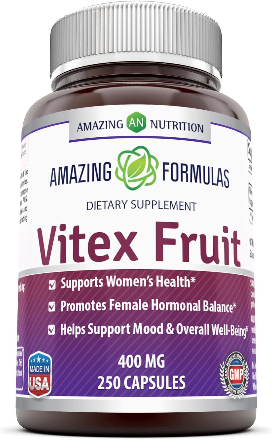 Amazon.com: Amazing Formulas Vitex Fruit 400mg 250 Capsules Supplement ...