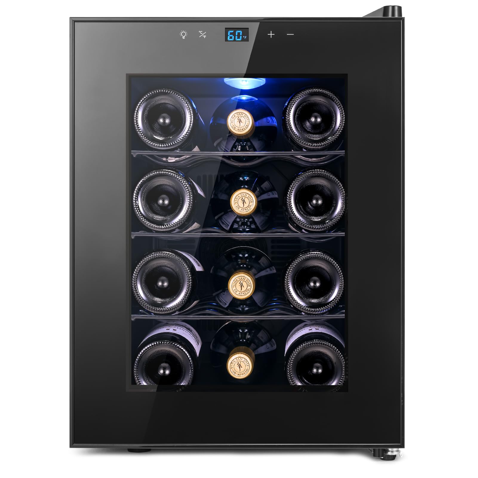 Amazon.com: Yeego 12 Bottles Wine Fridge - 40-65℉ Wine Refrigerator ...