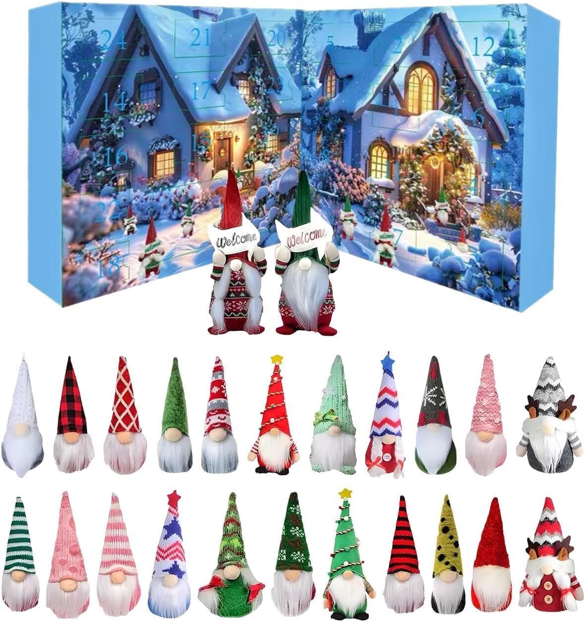 Amazon.com: Gnomes Advent Calendars 2025,（With 24 Gnomes Dolls) Christmas Countdown Calendar2025 ...