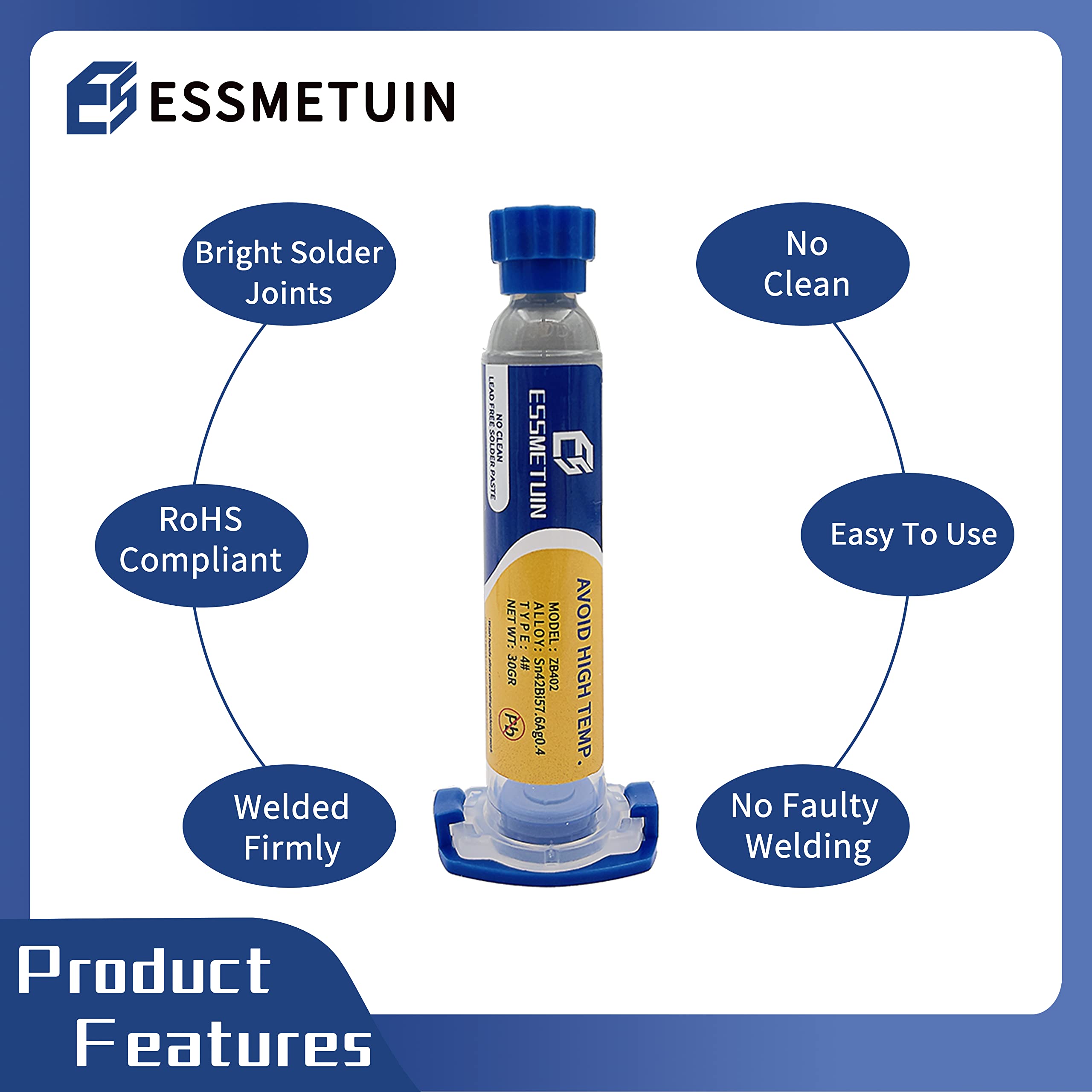 Snapklik.com : Lead Free Solder Paste, No Clean Soldering Paste, 138 ...