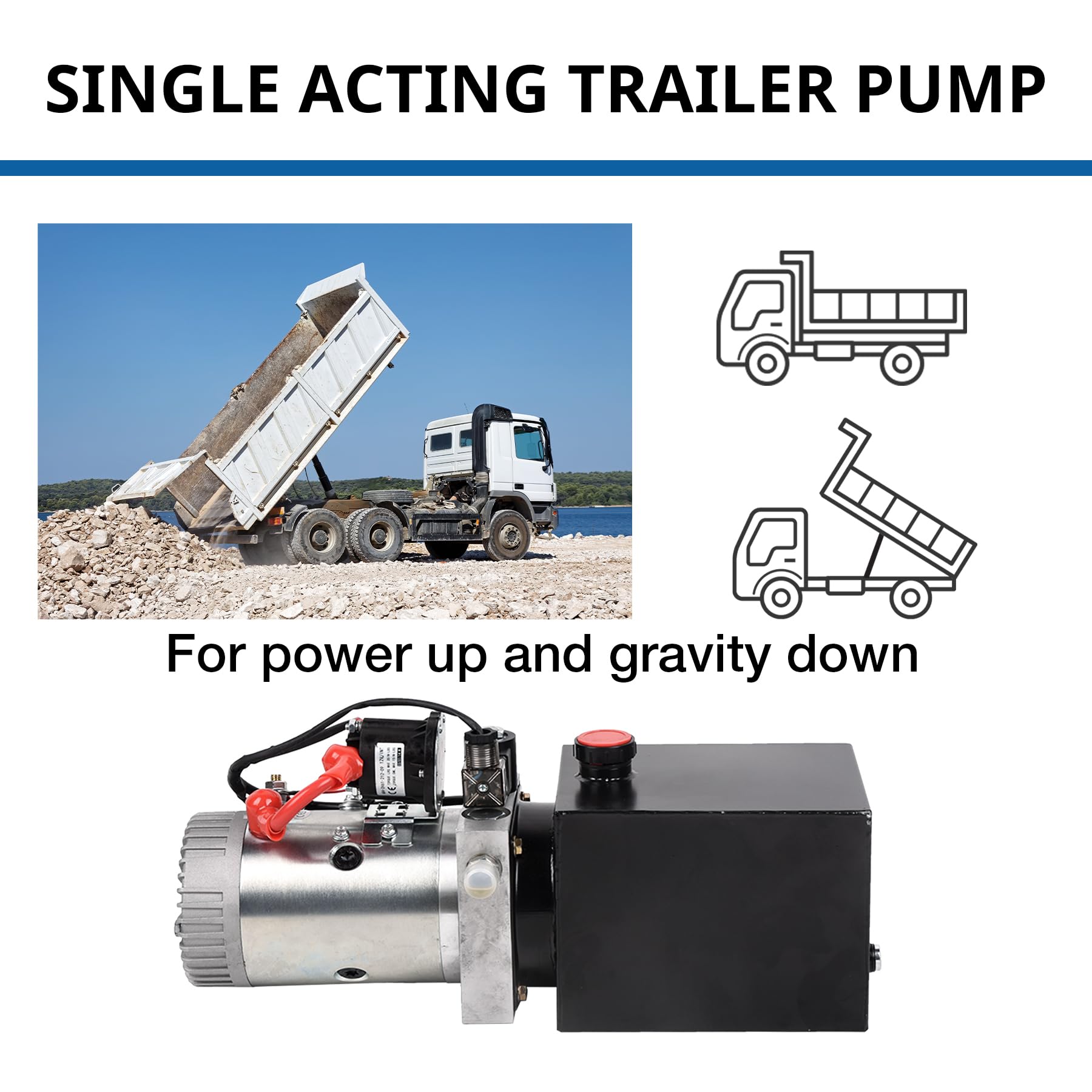 Snapklik.com : 4 Quart Hydraulic Power Unit 12V DC Single Acting ...