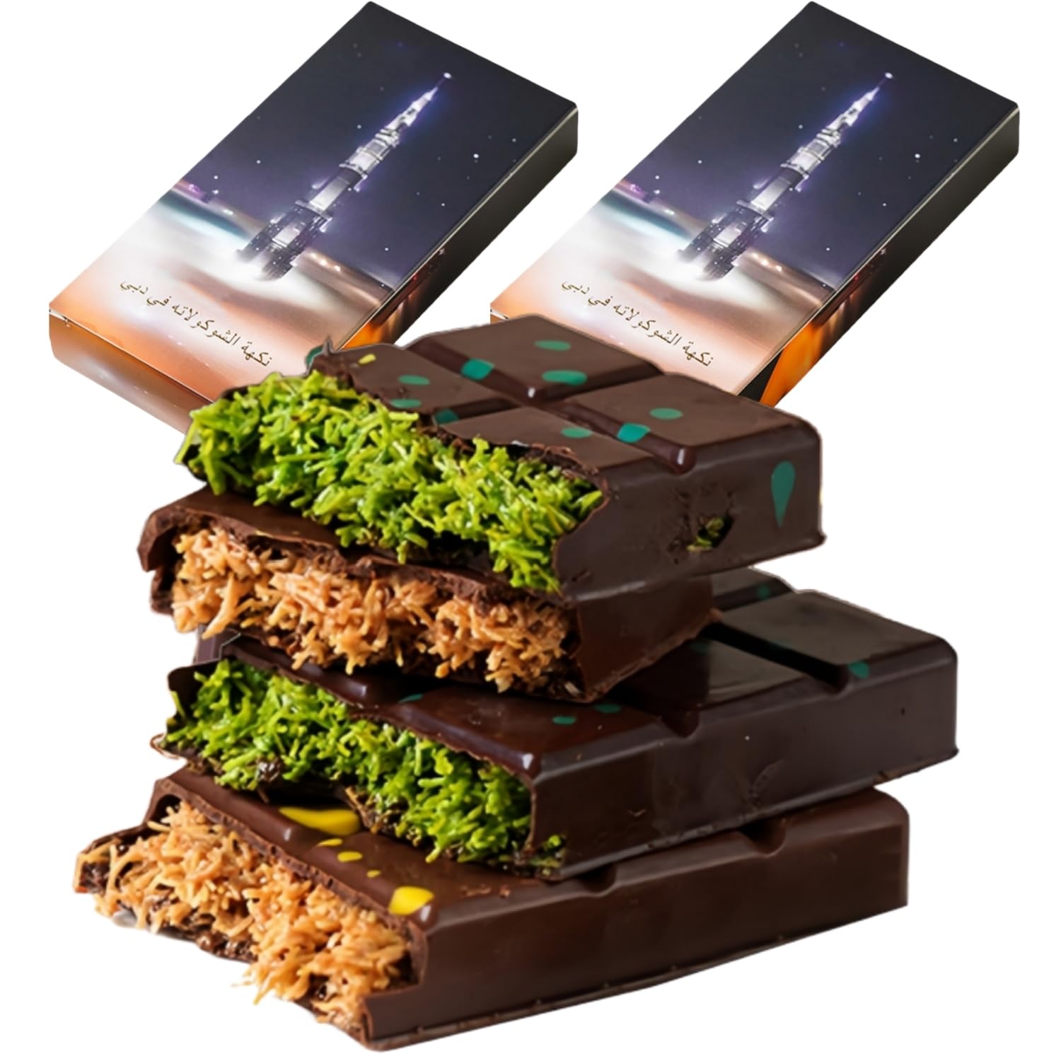 Dubai Chocolate Bar Pistachio Dubai Chocolate Bar Viral Dubai Chocolate ...