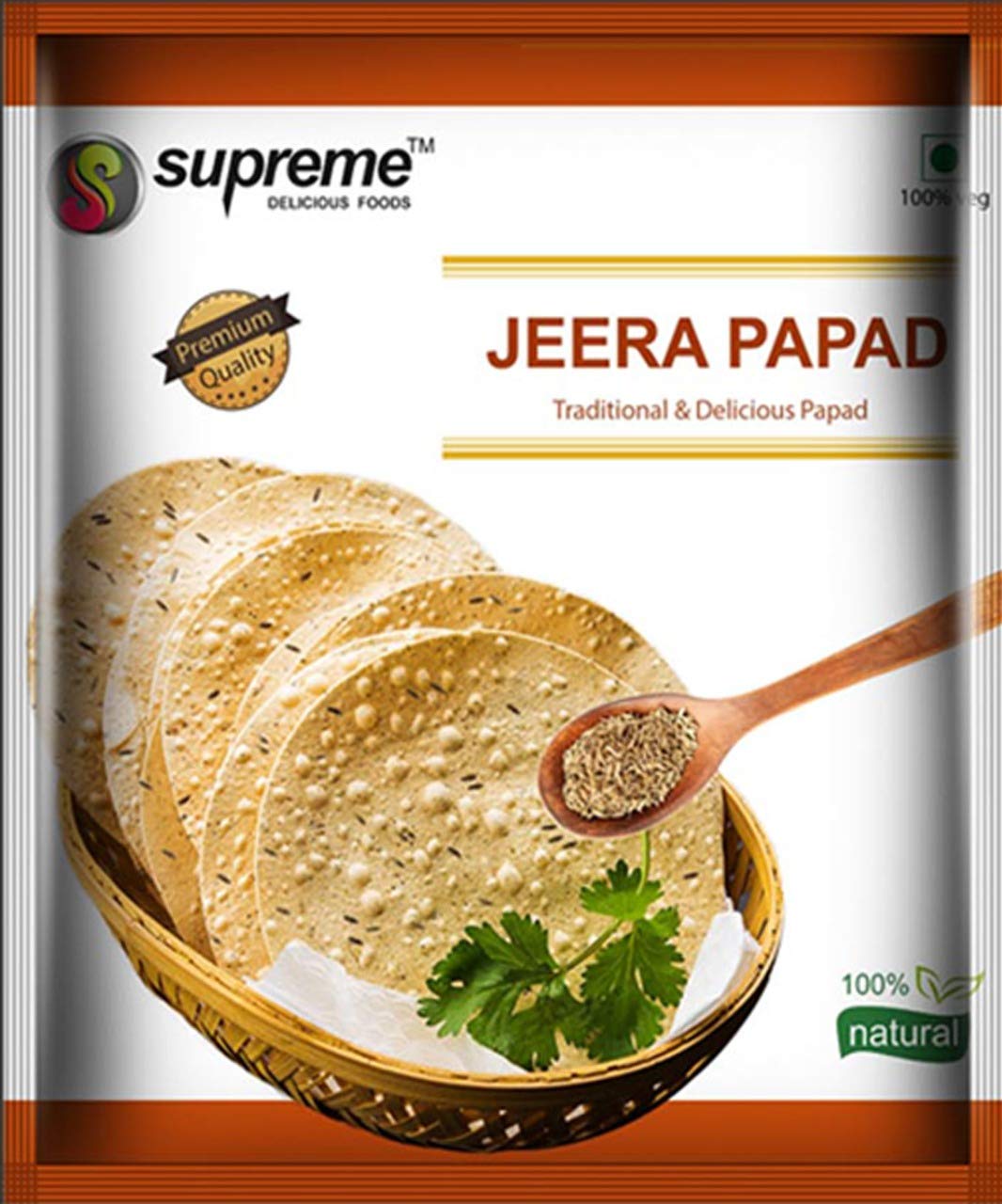 Supreme Delicious Foods - Jeera Papad-400grams : Amazon.in: Grocery ...