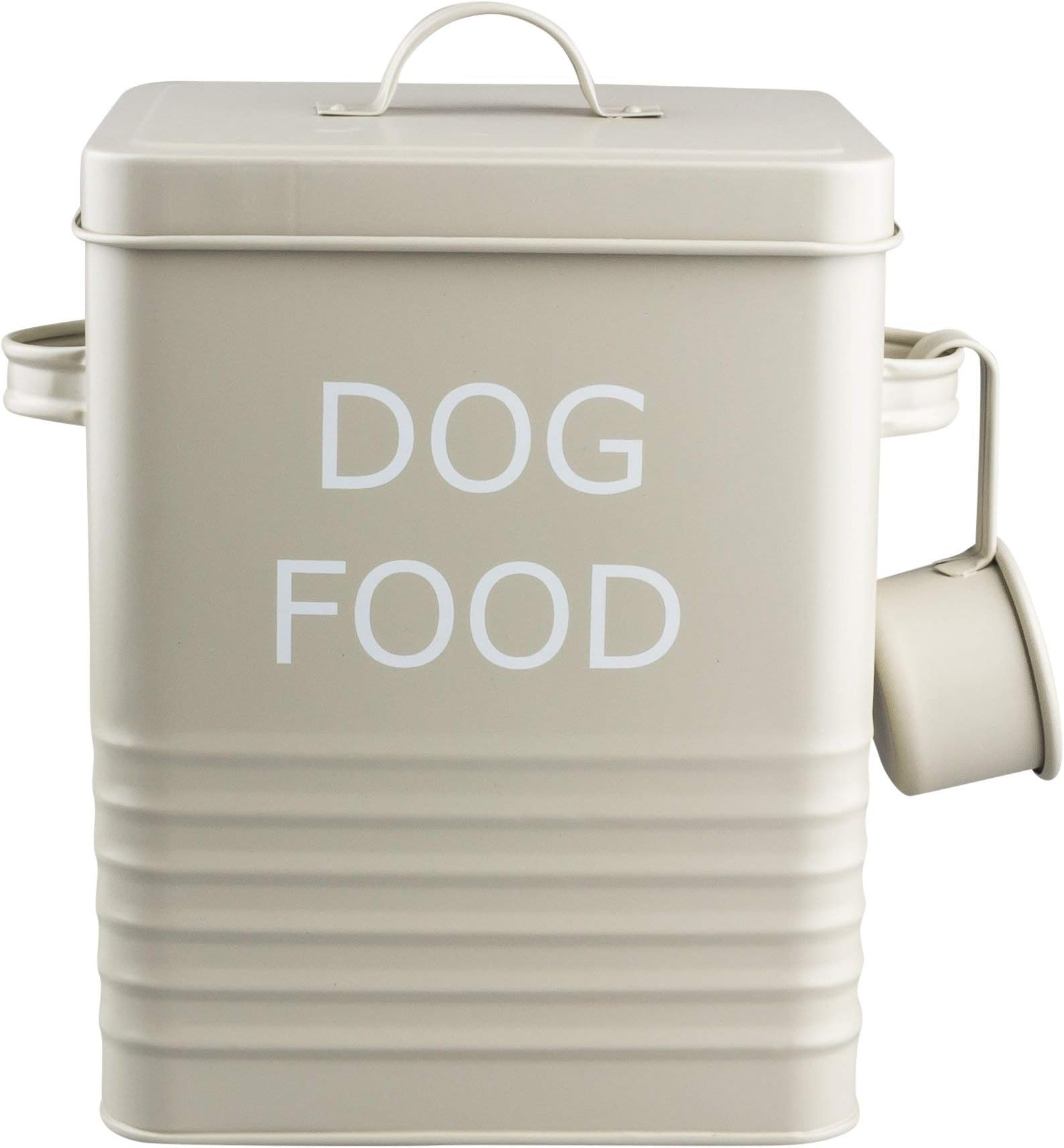 Vintage Retro Style Matt Enamel DOG FOOD Tin ~ The Trendy Tin ...