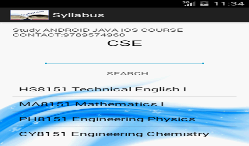 Syllabus - App on Amazon Appstore