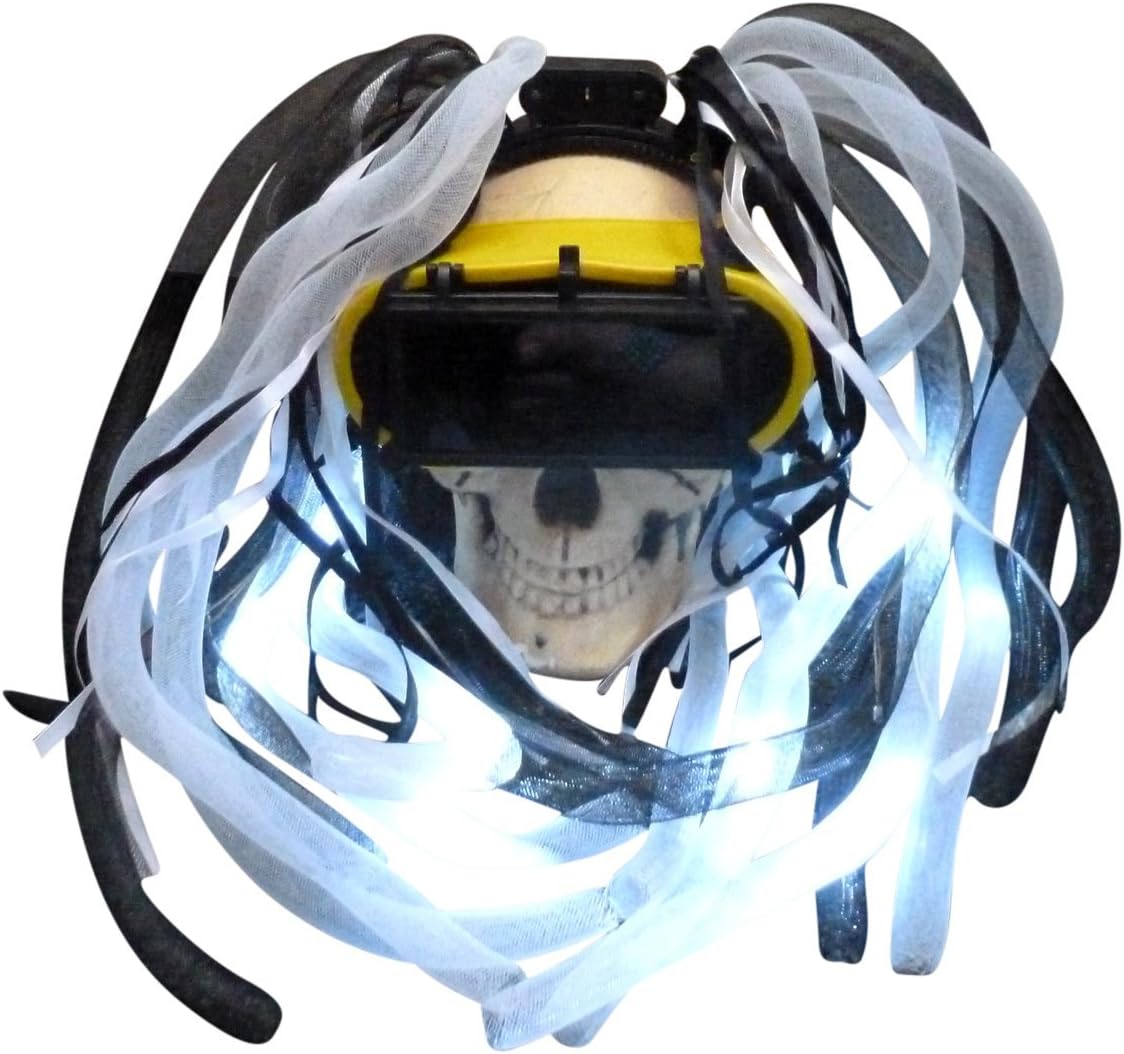 Amazon.com: Steampunk Dystopian Goggles LED Light Dread cyberlock Goth ...