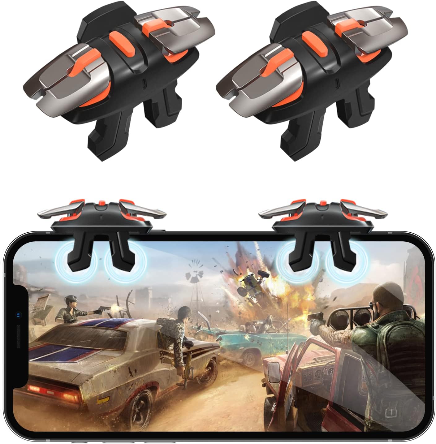 Amazon.com: Newseego for Mobile Game Controller, Colorful Game Trigger for Mobile Phone, Game ...